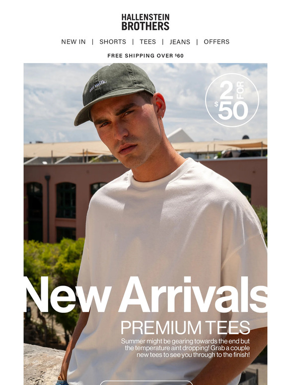 Hallenstein Brothers: PREMIUM TEES 2 FOR $50 💥 | Milled