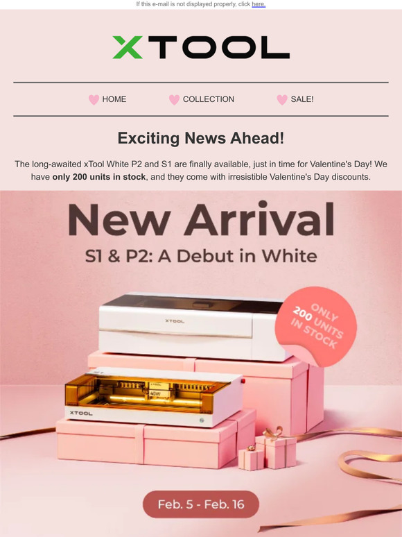 xTool: Valentine's Day Delight: xTool White P2 and S1 Unveiled🔥 | Milled