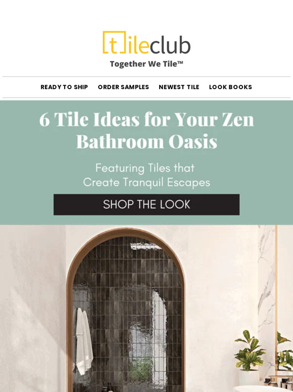Tile Club: 🛁 6 Tile Ideas for Your Zen Bathroom Oasis 🍃 | Milled