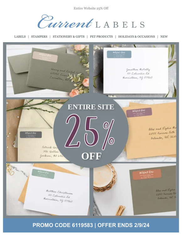 Current Labels: Have you seen these awesome labels? And they're on sale ...