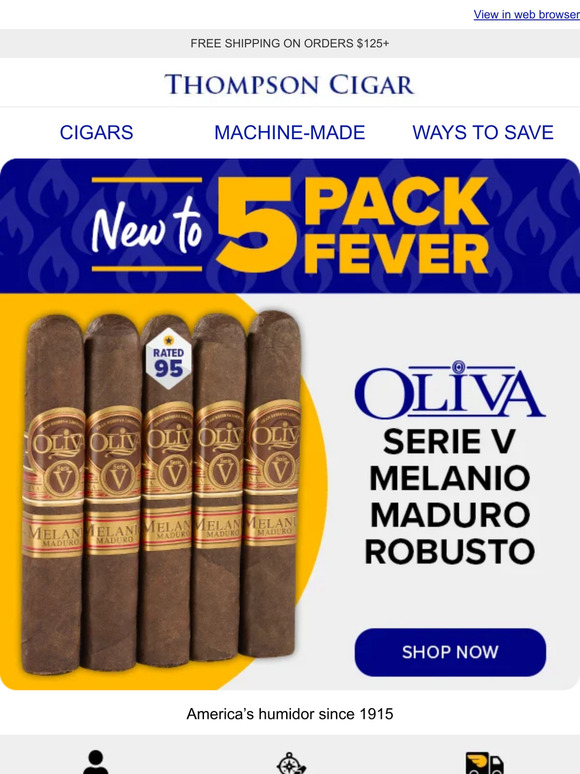 Thompson Cigar: Check Out The New 5 Pack Fever Addition | Milled