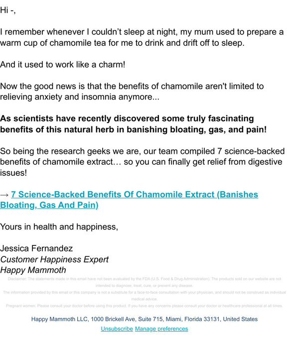 Happy Mammoth: THIS tea extract helps to banish bloating? 👀 | Milled