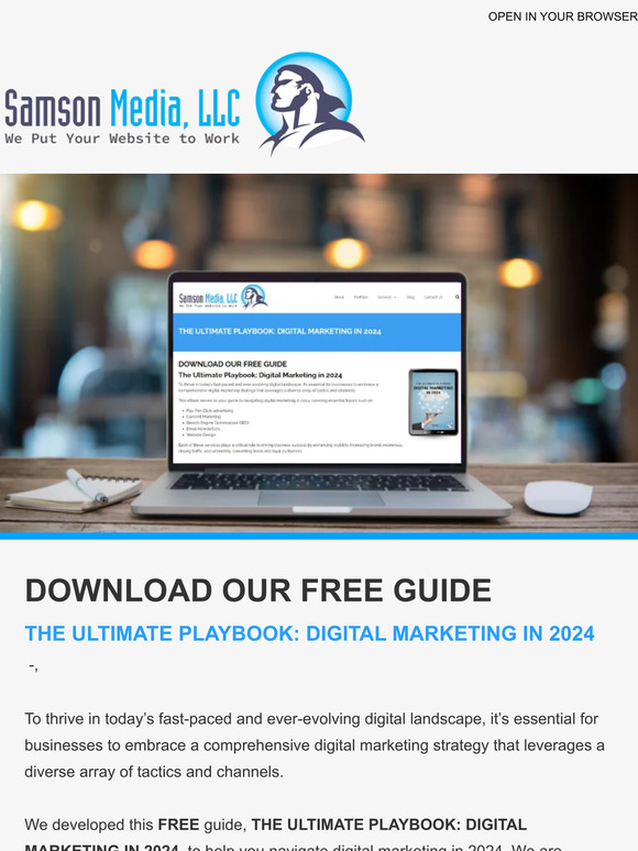 Samson Media: ⏰ Your 2024 Digital Marketing Guide Is Here! | Milled