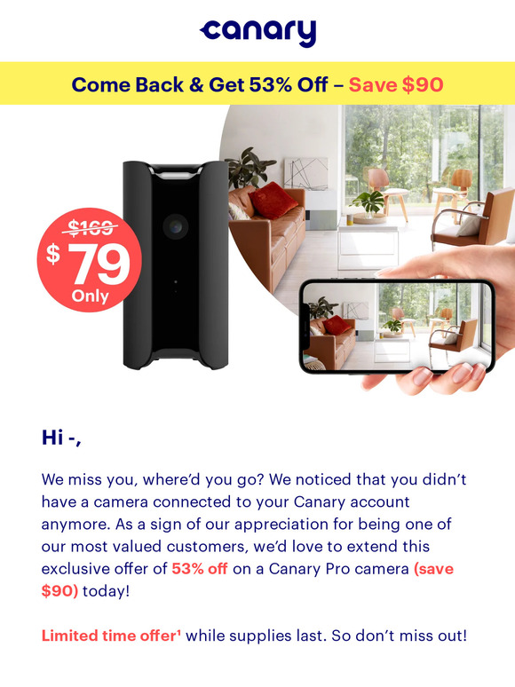 Canary: [4th Reminder] Get 53% off & Save $90 on Canary Pro | Milled