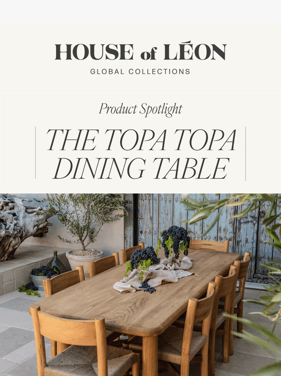 House of Léon: We'd climb mountains for this table | Milled