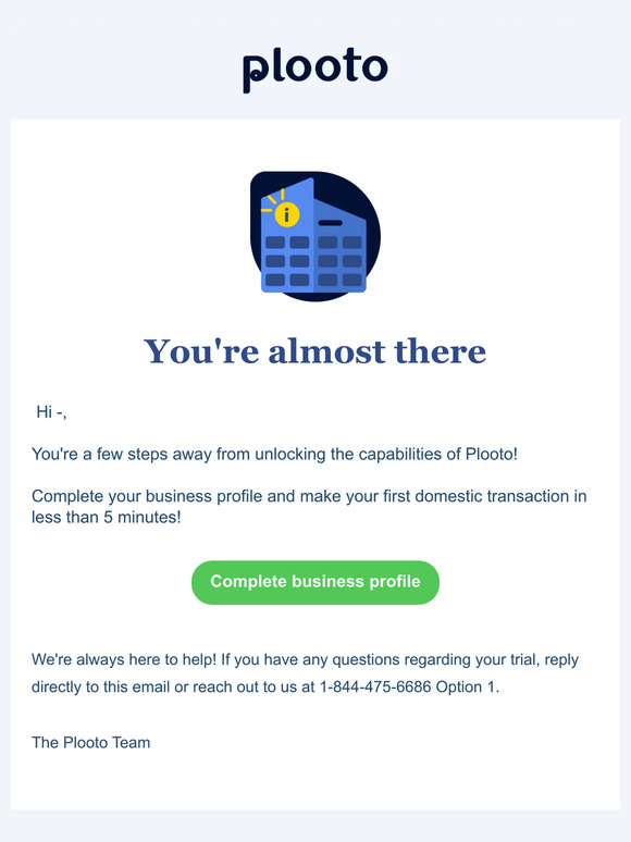 Plooto: —! Begin your free 30 day trial! | Milled