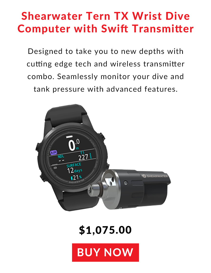 Divers Direct: Introducing the NEW Shearwater Tern Computers | Milled
