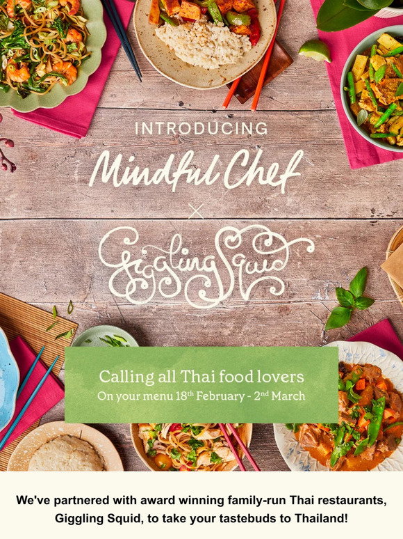 Mindful Chef: Introducing Mindful Chef X Giggling Squid 🦑 | Milled
