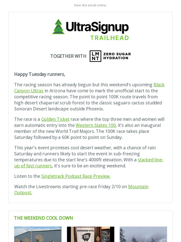 UltraSignup: Trailhead: Get Ready for Black Canyon Ultras | Milled