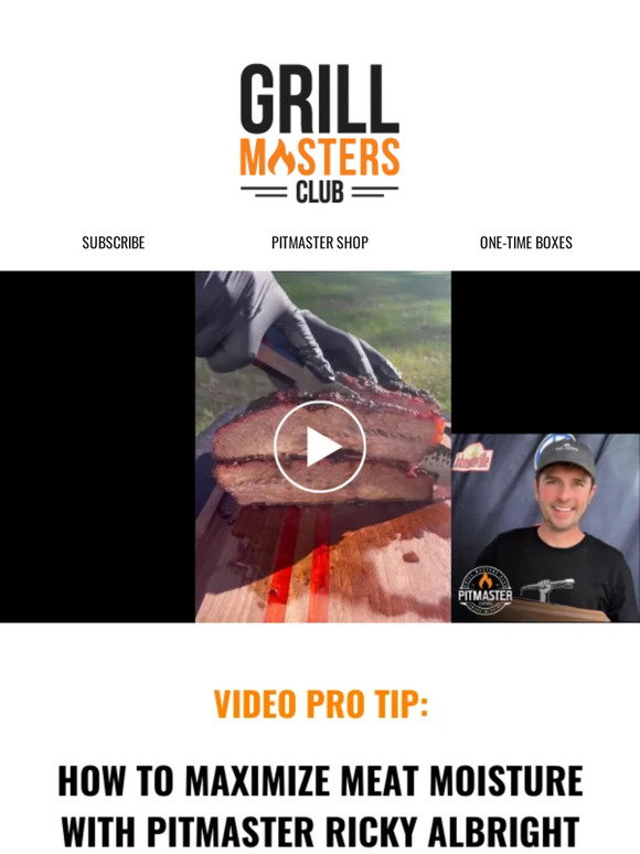 Grill Masters Club: 💦Video Tip: Maximize Meat Moisture When Smoking ...