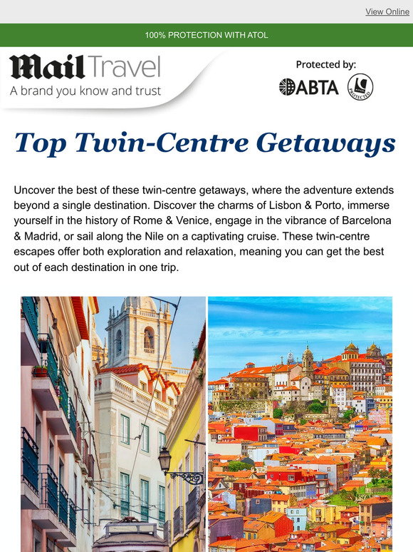 Mail Travel: Top Twin-Centre Getaways | Milled