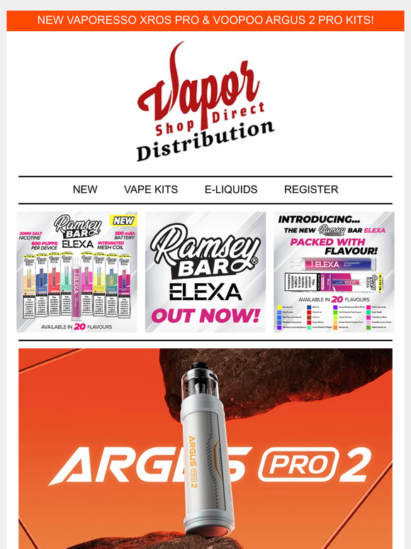 Vapor Shop Direct: NEW IN - Voopoo Argus Pro 2 & Vaporesso Xros Pro ...