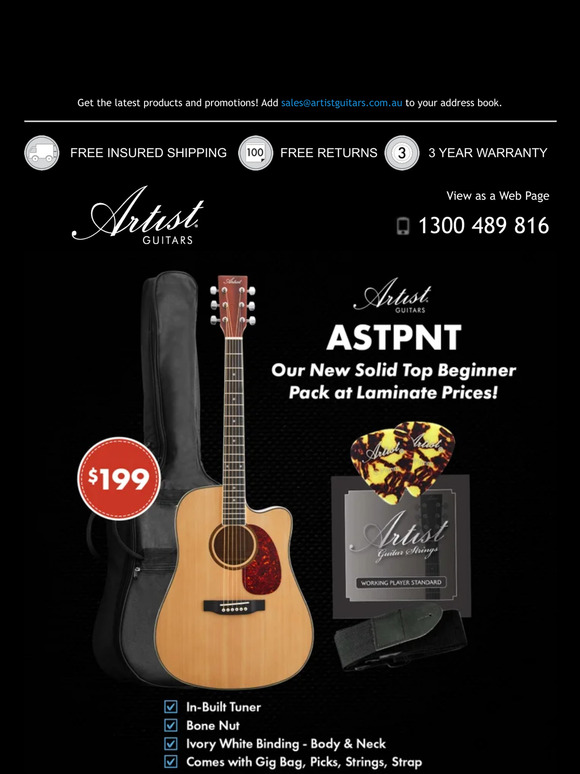 Artist Guitars: 🚨The all new ASTPNT is here! 🚨 | Milled