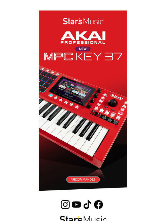 Star's Music: 🎹 La nouvelle MPC KEY 37 de AKAI, plus compacte et plus ...