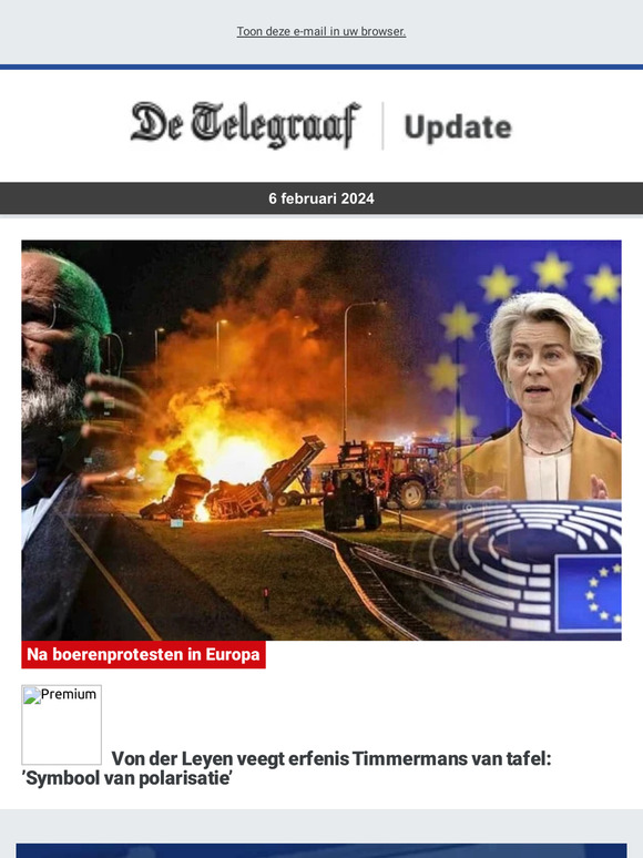 De Telegraaf: Von der Leyen veegt erfenis Timmermans van tafel ...