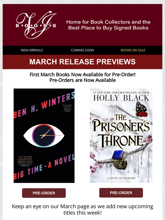 VJ Books: March 2024: Signed Book First Preview! | Milled