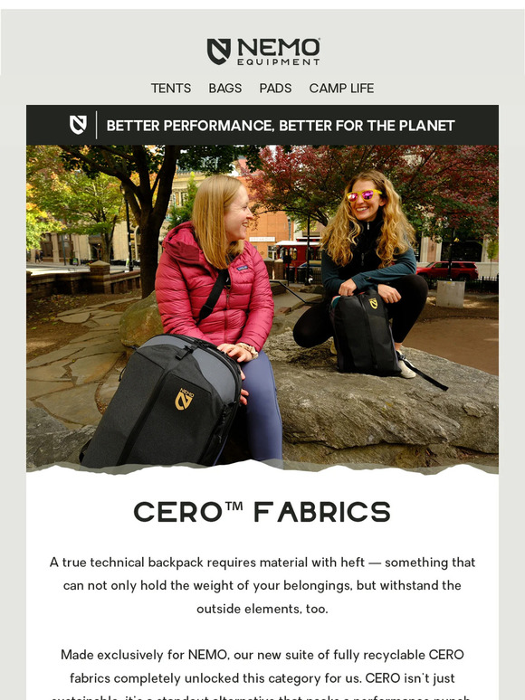 NEMO Equipment: Why CERO™ is the hero of NEMO packs | Milled