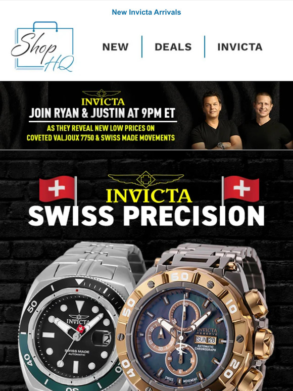 ShopHQ: Tonight Only: New Low Prices on Swiss Movements | Milled