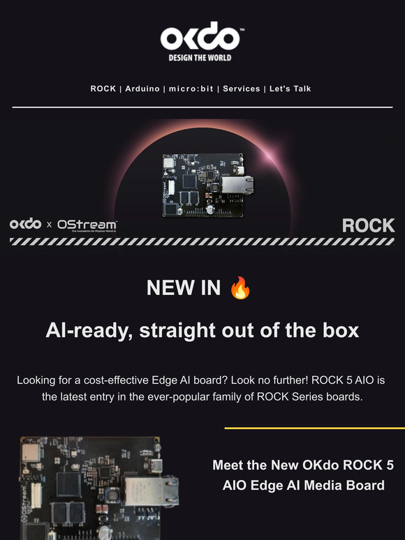 OKdo: NEW! 🔥 AI Made Easy with the ROCK 5 AIO Media Board | Milled