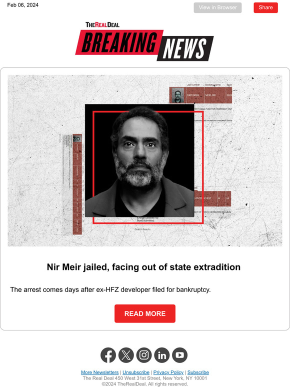 The Real Deal: BREAKING: Nir Meir jailed, facing out of state ...