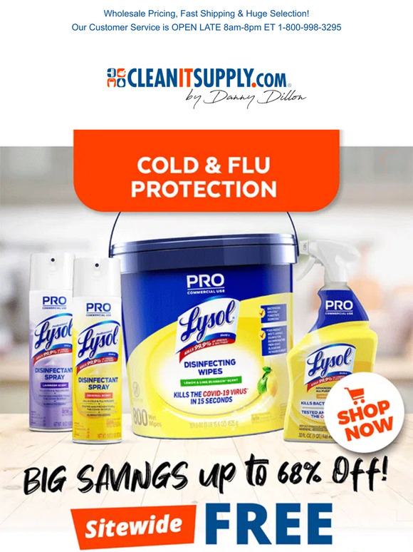 CleanItSupply: Bulk Lysol - Warehouse SALE! | Milled