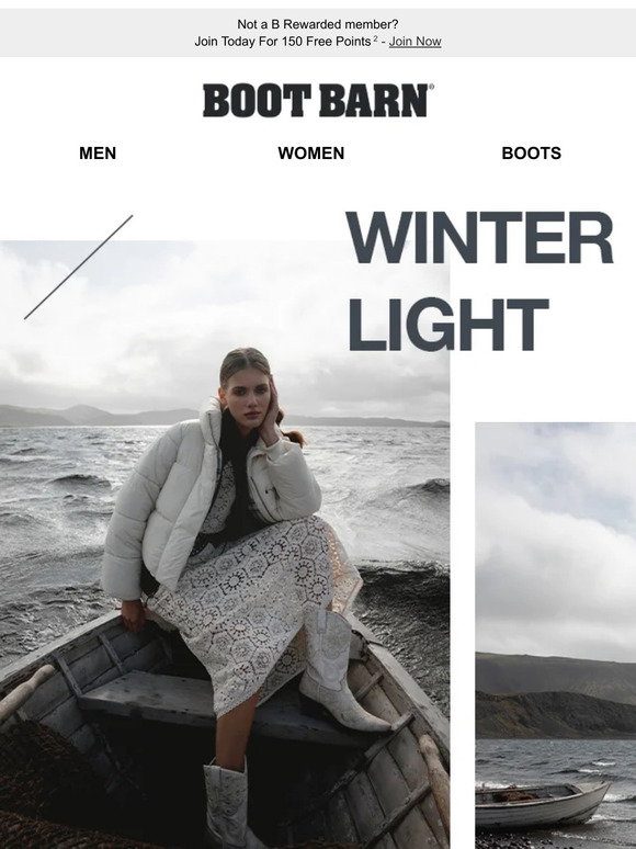 Boot Barn: Winter Whites: Boots & Clothing | Milled