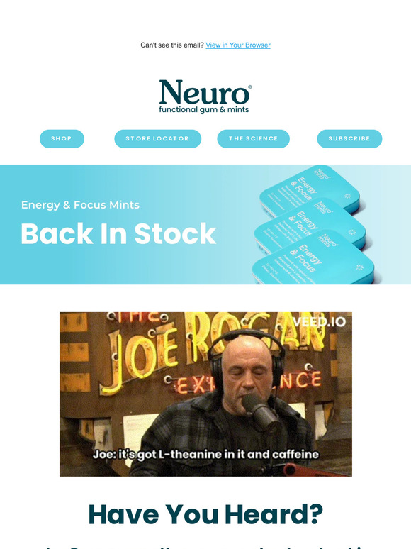NeuroGum: Did you see what Joe Rogan said about Neuro?! | Milled