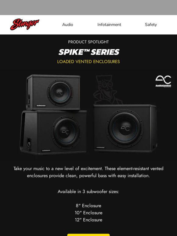 Stinger Off-Road: Feel the Boom: Spike Series Loaded Enclosures Are ...