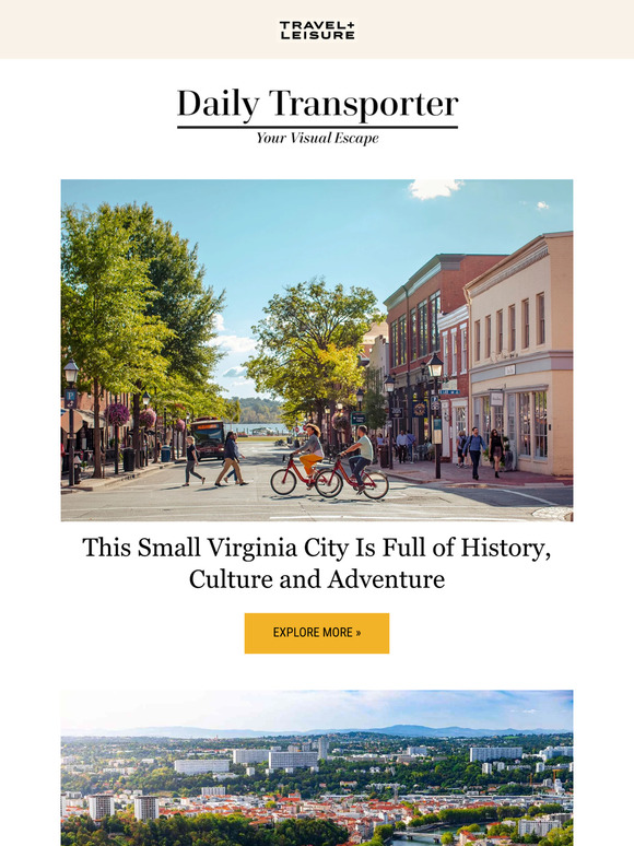 Travel + Leisure Club: The Small Virginia City Should Be on Your Travel ...