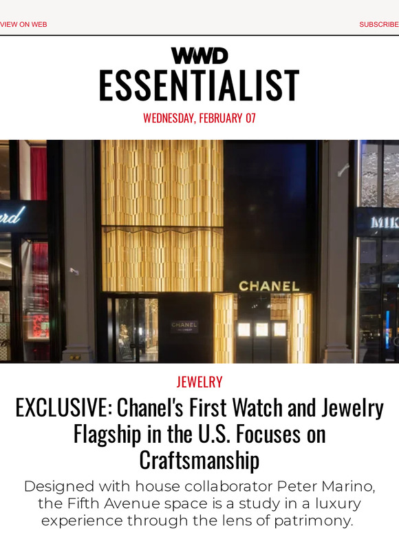 Women's Wear Daily: Chanel's First Watch and Jewelry Flagship in the U ...