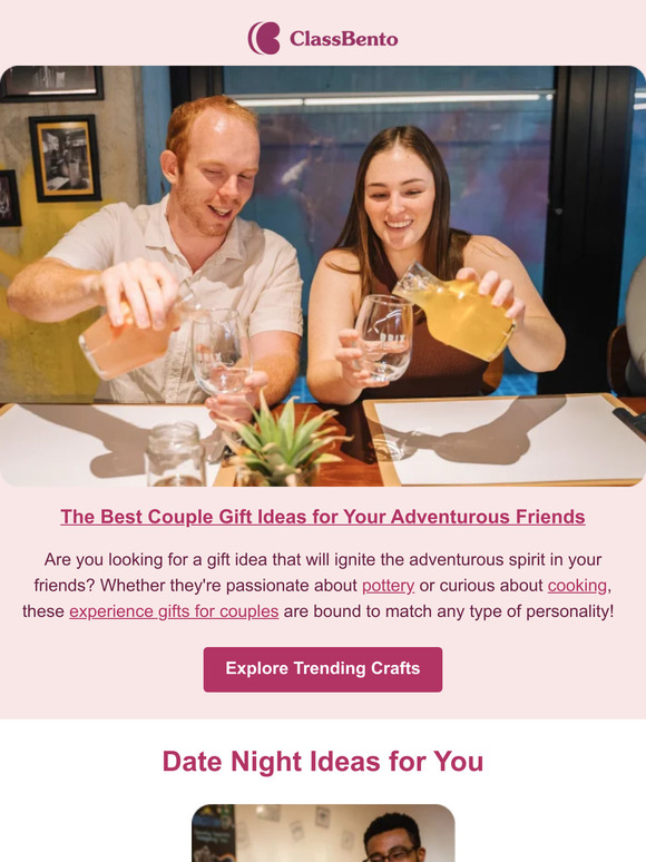 ClassBento: Fun Date Night Ideas for Adventure! 🔥 | Milled