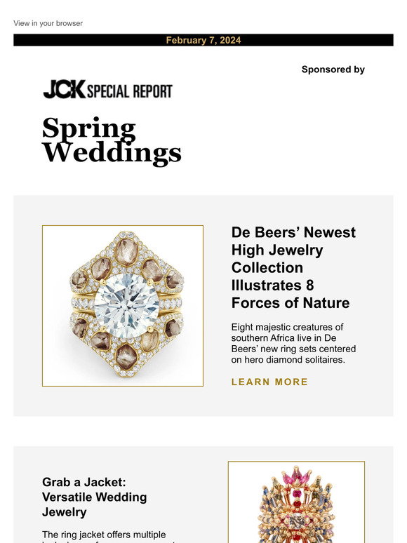 JCK: De Beers’ Newest High Jewelry Collection Illustrates 8 Forces of ...