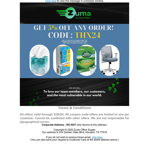 Zuma Office Supply: 5% OFF FROM ZUMA 🤑 | Milled