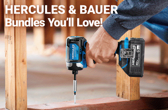 Harbor Freight: Bundles You’ll Love! HERCULES & BAUER SAVINGS! | Milled