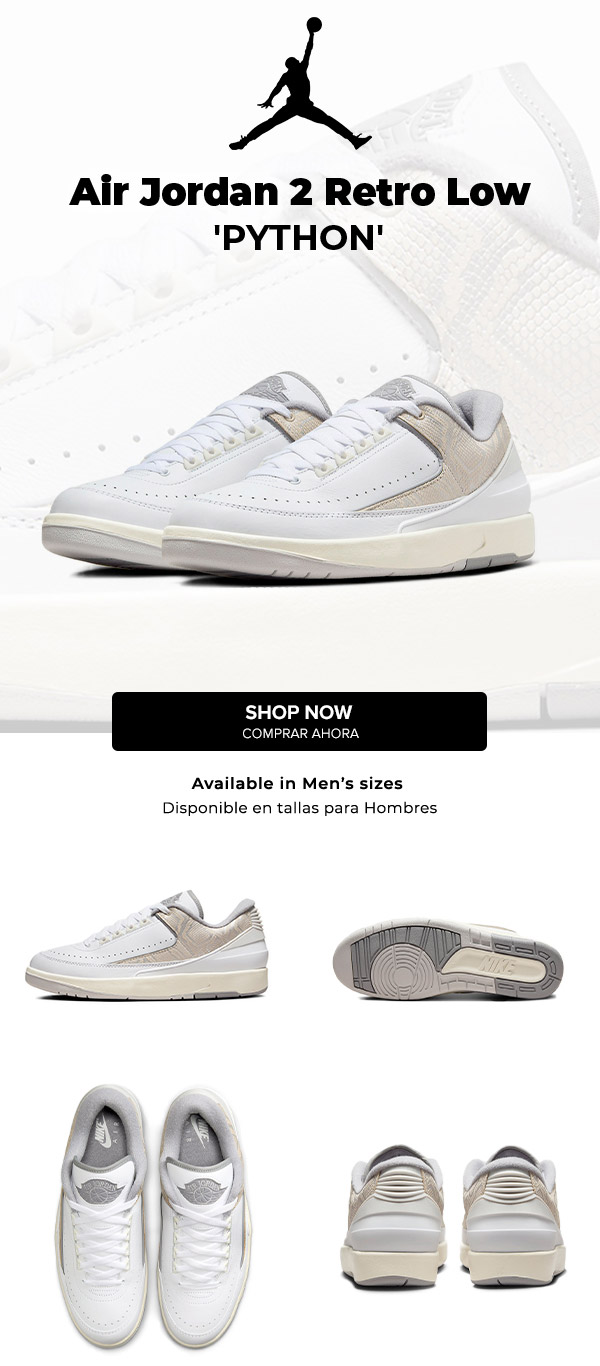 Shop WSS: Step into Legacy: Limited Air Jordan 2 Retro Low 'Python ...