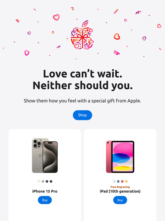 Apple: Countdown to Valentine’s Day. ⏰ | Milled