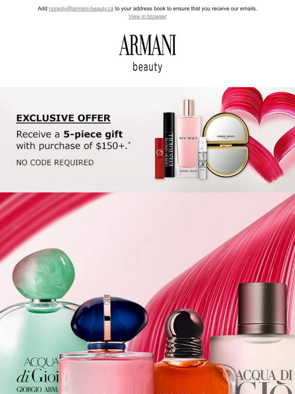 Armani Beauty: Spread the love with iconic scents | Milled
