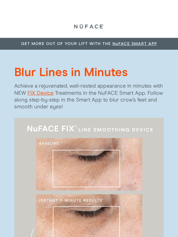 NuFACE: Fresh FIX Treatments in the NuFACE Smart App | Milled