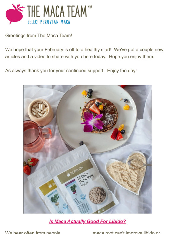 The Maca Team: Maca for Valentine's Day? + Fun Video | Milled