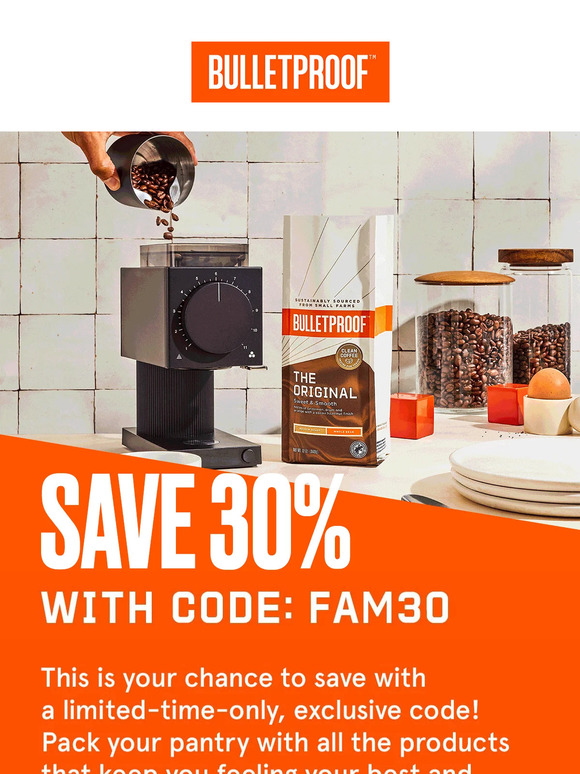 Bulletproof: Use Your Code: FAM30 | Milled