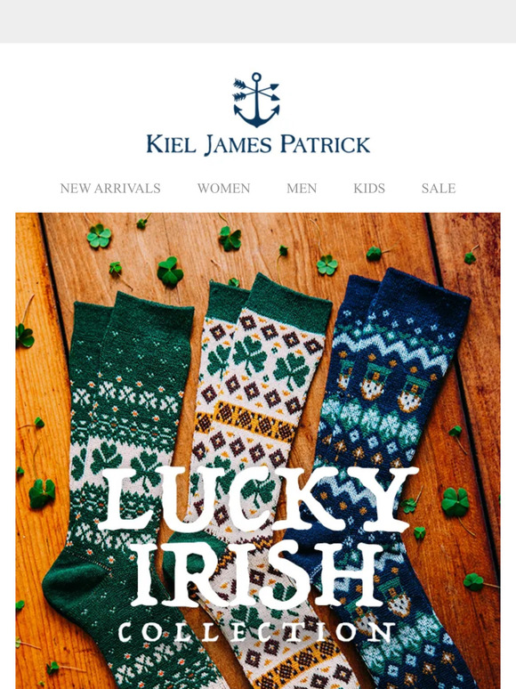 Kiel James Patrick: The Lucky Irish Sock Collection Is Back! ☘️ | Milled