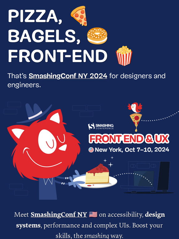 Smashing Magazine: Meet SmashingConf NYC 2024: Pizza, Bagels And Front ...