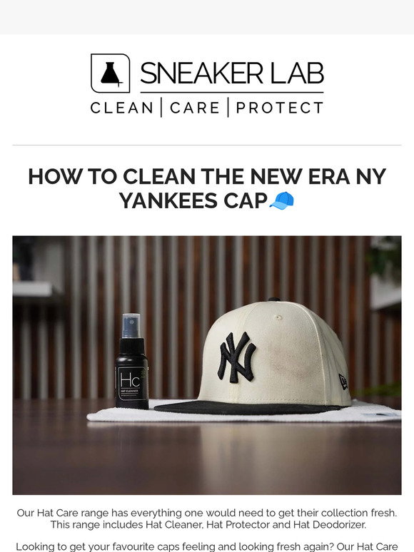 Sneaker LAB: How To Clean The New Era NY Yankees Cap in Black and White ...