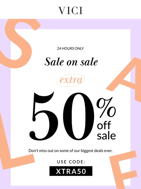 Vici: Extra 50% Off! 24 Hours Only | Milled