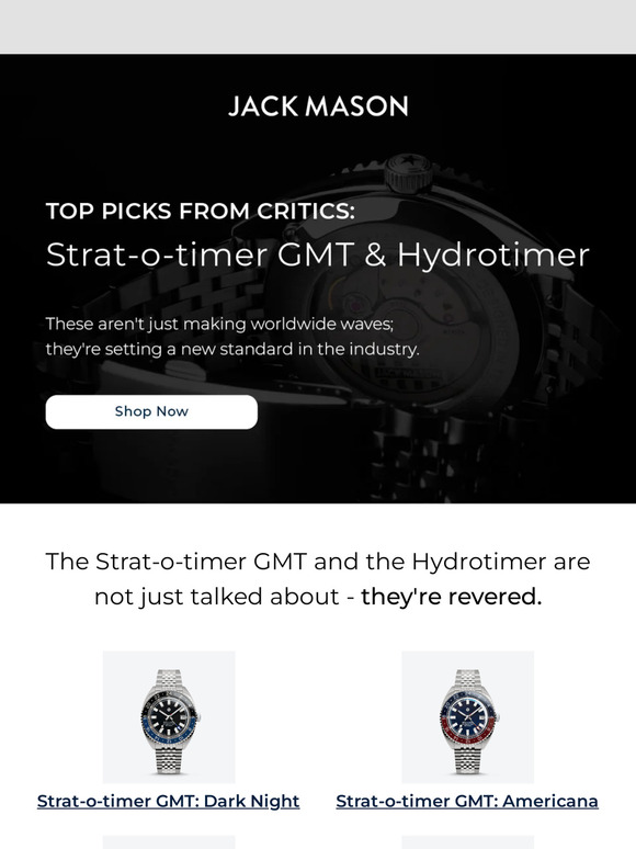 Jack Mason: The Strat-o-timer GMT & Hydrotimer | Milled
