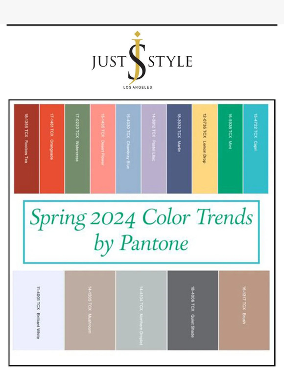 Jacket Society: Spring, Summer 2024 Pantone Color Trends | Milled