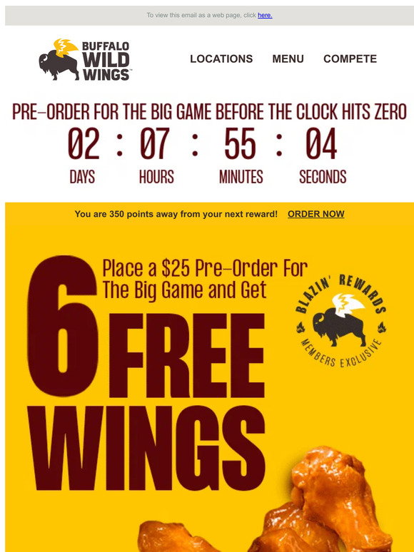 Buffalo Wild Wings: How to score 6 FREE wings: | Milled