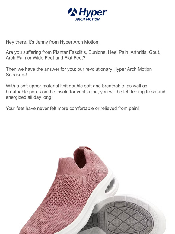 Hyper Arch Motion: Relieve Plantar Fasciitis and Bunions with the Hyper ...