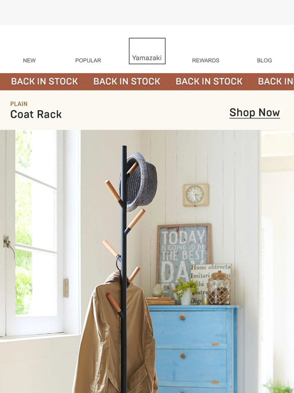 Yamazaki Home: The Best Coat Rack is Back! | Milled