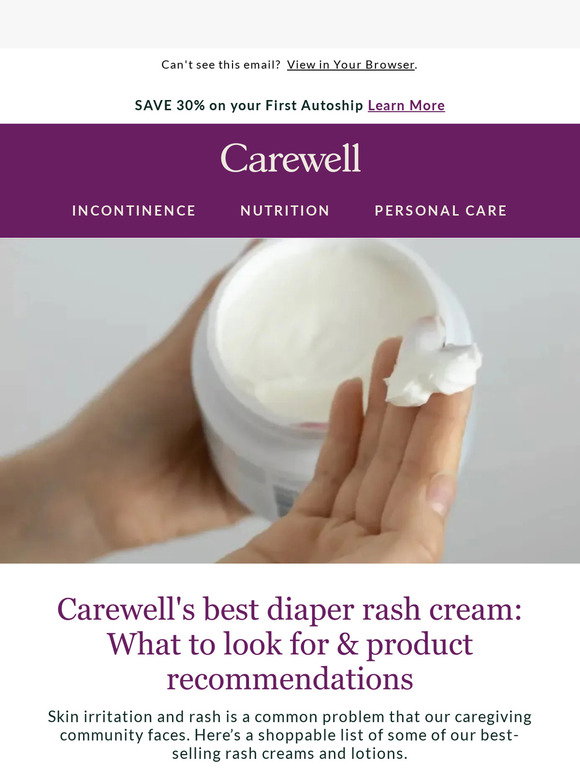 Carewell: Incontinence: how to manage skin irritation | Milled